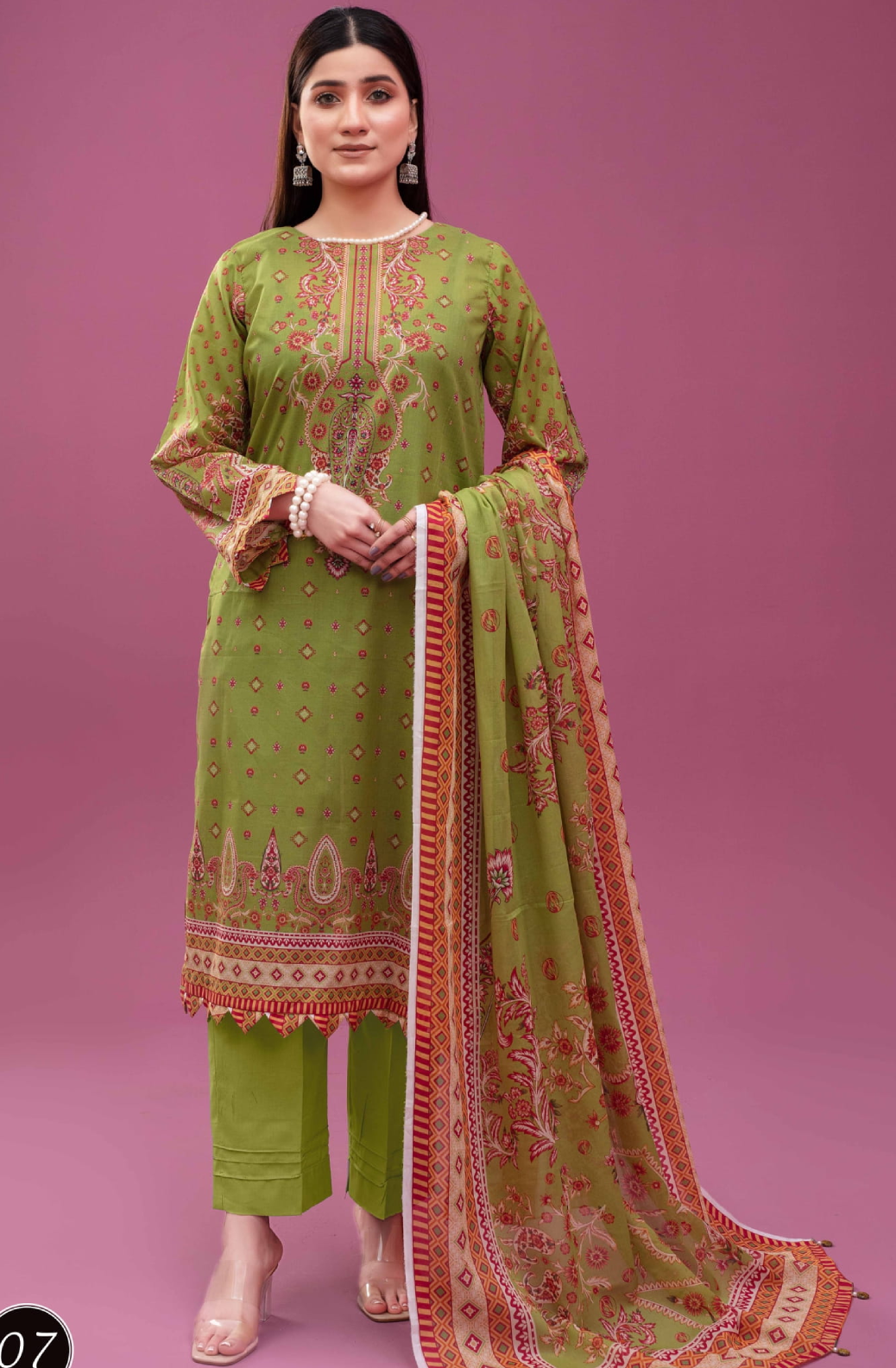 MCV1-07 Unstitch Lawn Collection 2025 Volume-01 by Moco Prints – House Of Lawn