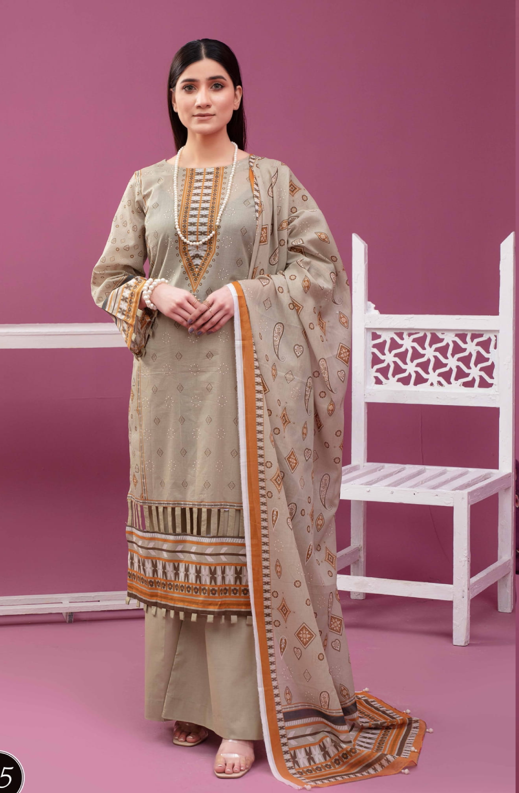 MCV1-05 Unstitch Lawn Collection 2025 Volume-01 by Moco Prints – House Of Lawn