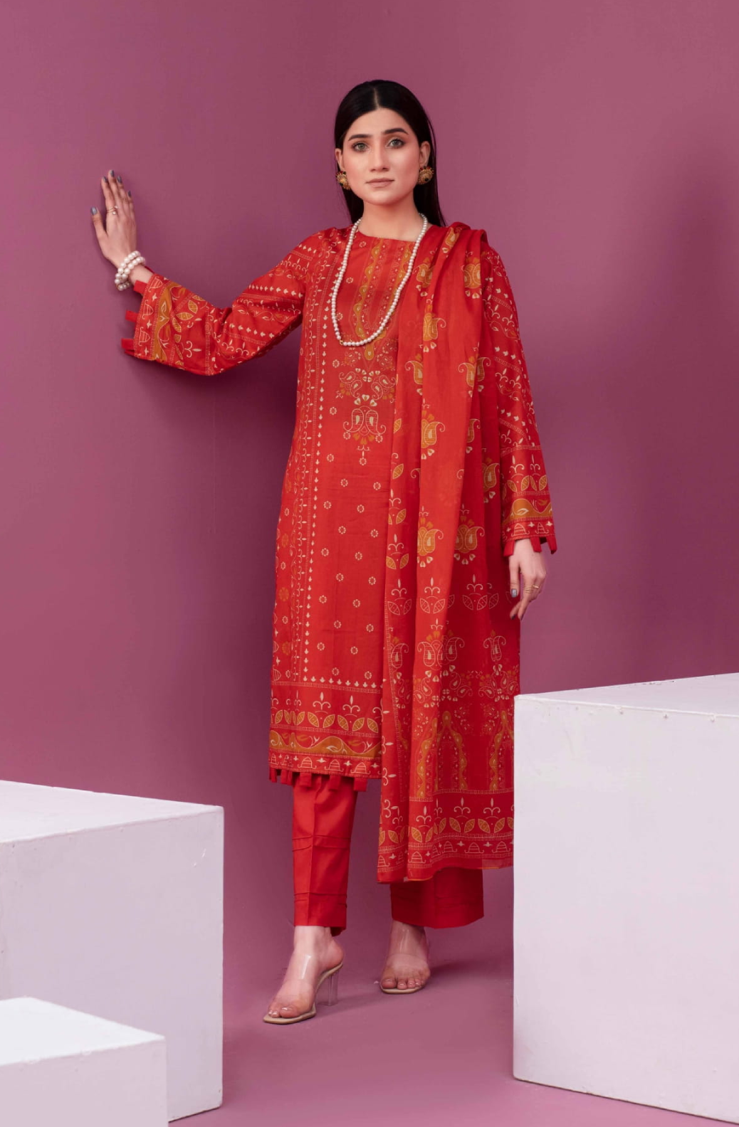 MCV1-10 Unstitch Lawn Collection 2025 Volume-01 by Moco Prints – House Of Lawn