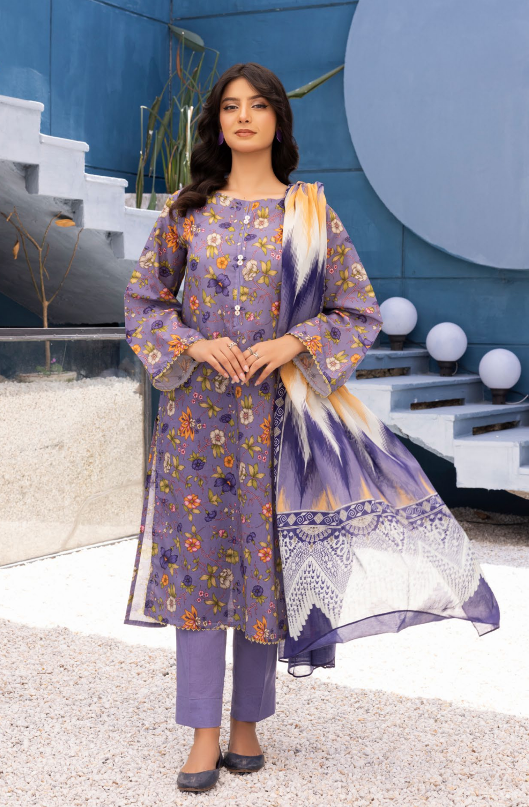 CA42061 Mira Unstitched 3 piece Suit Lawn Collection by Gul Ahmad ...