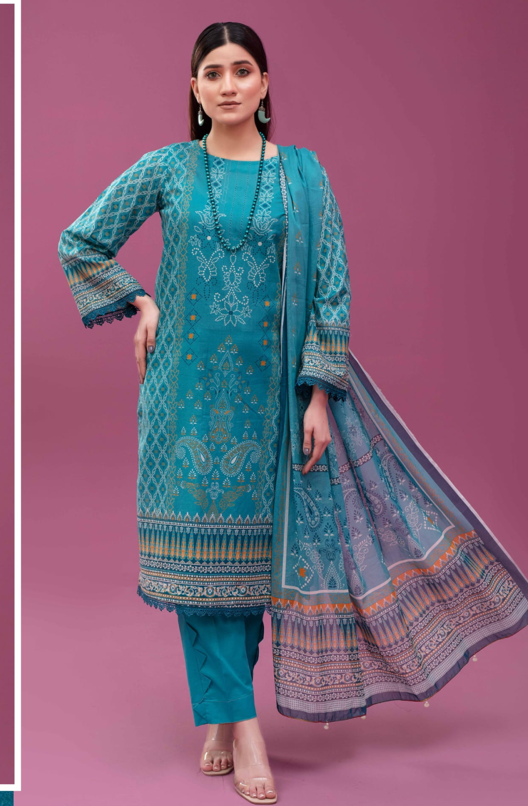 MCV1-09 Unstitch Lawn Collection 2025 Volume-01 by Moco Prints – House Of Lawn