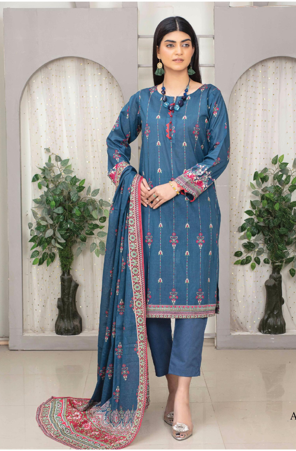 ART-04 Lawn Unstitched 3-piece suit by Meerab – House Of Lawn