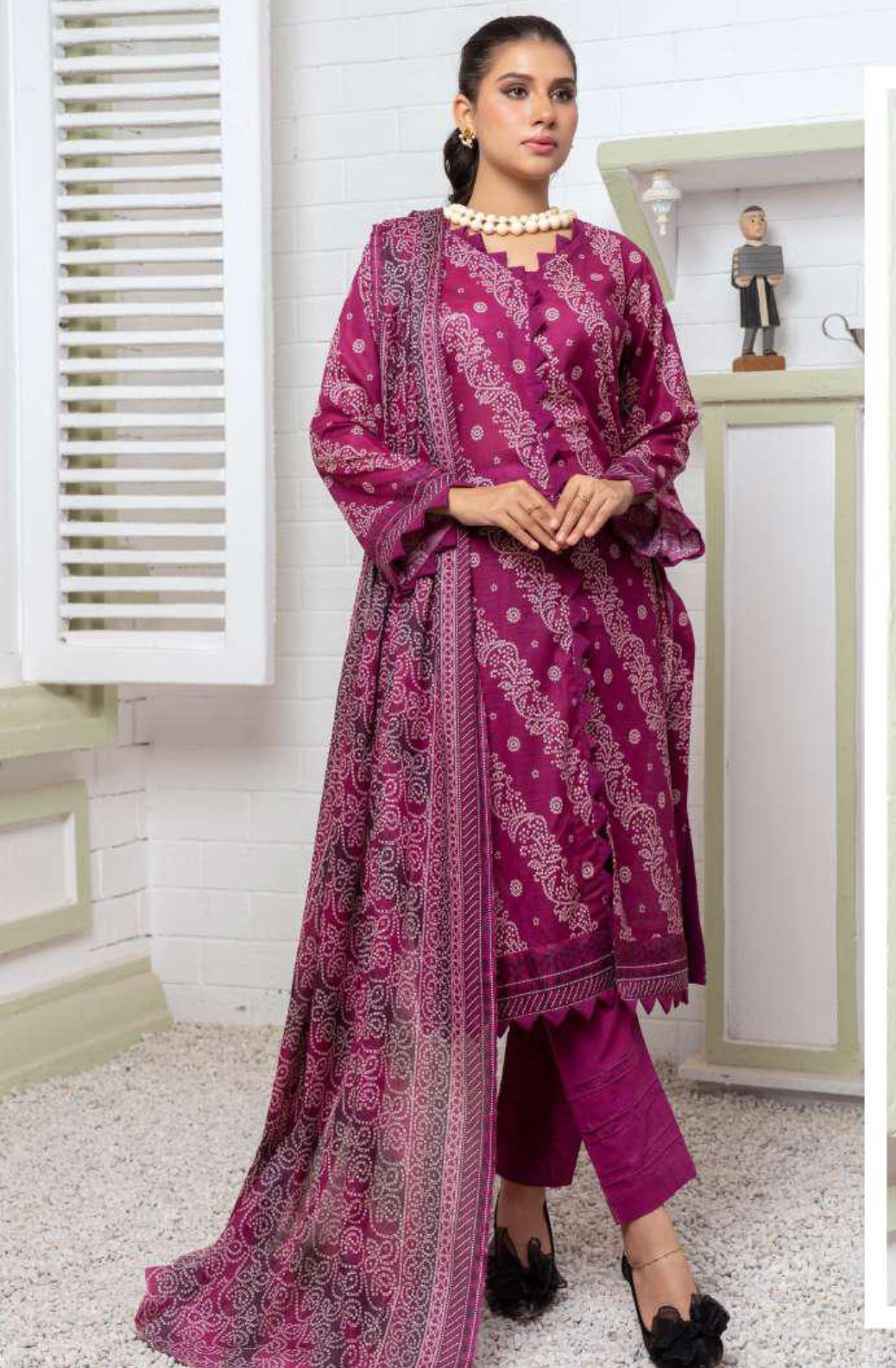 ART3-04 Unstitched 3-piece Lawn suit Volume-3 by Meerab – House Of Lawn