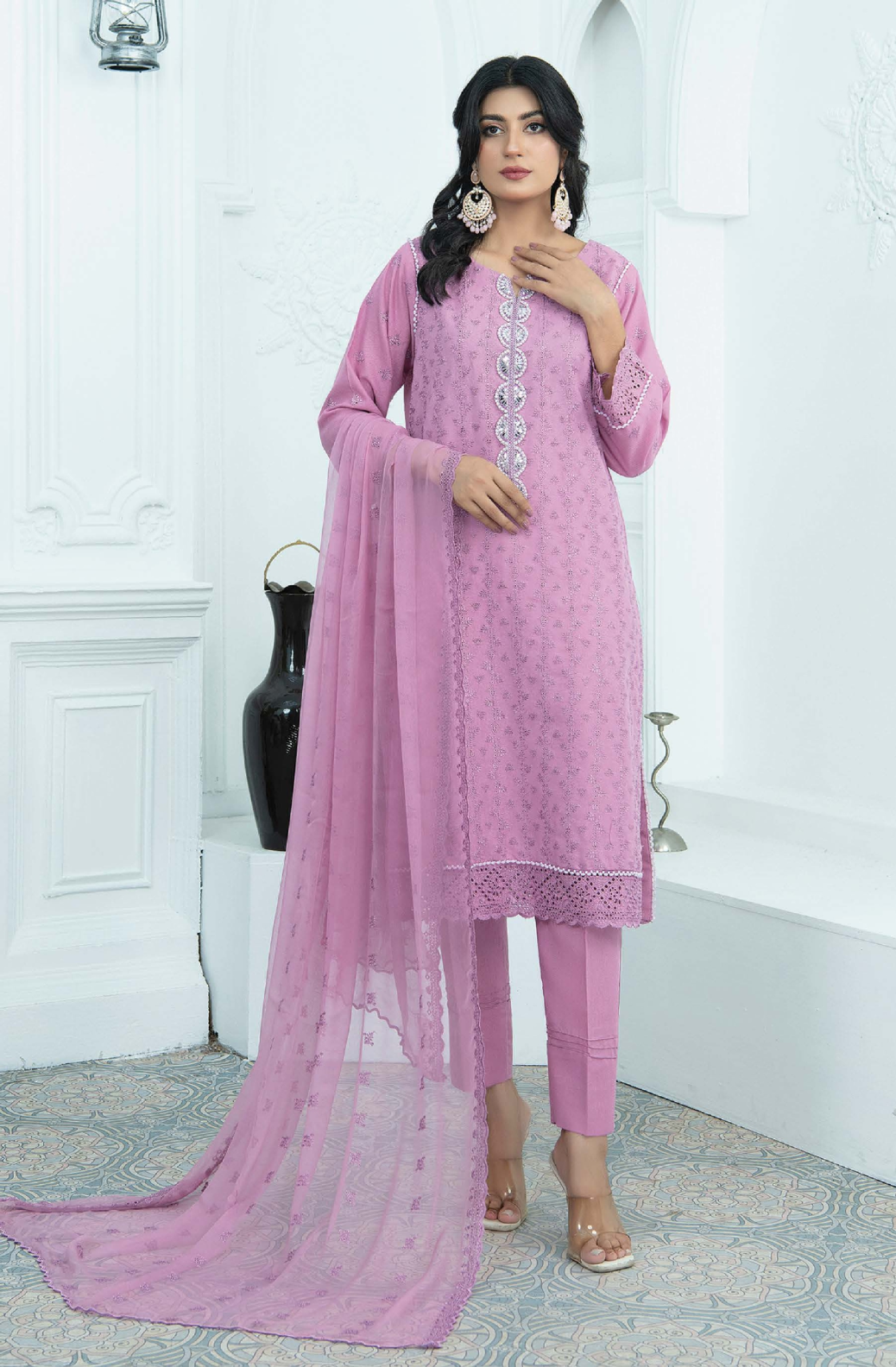 D/06 15277 Embroidered Karandi Collection by Rangrani – House Of Lawn