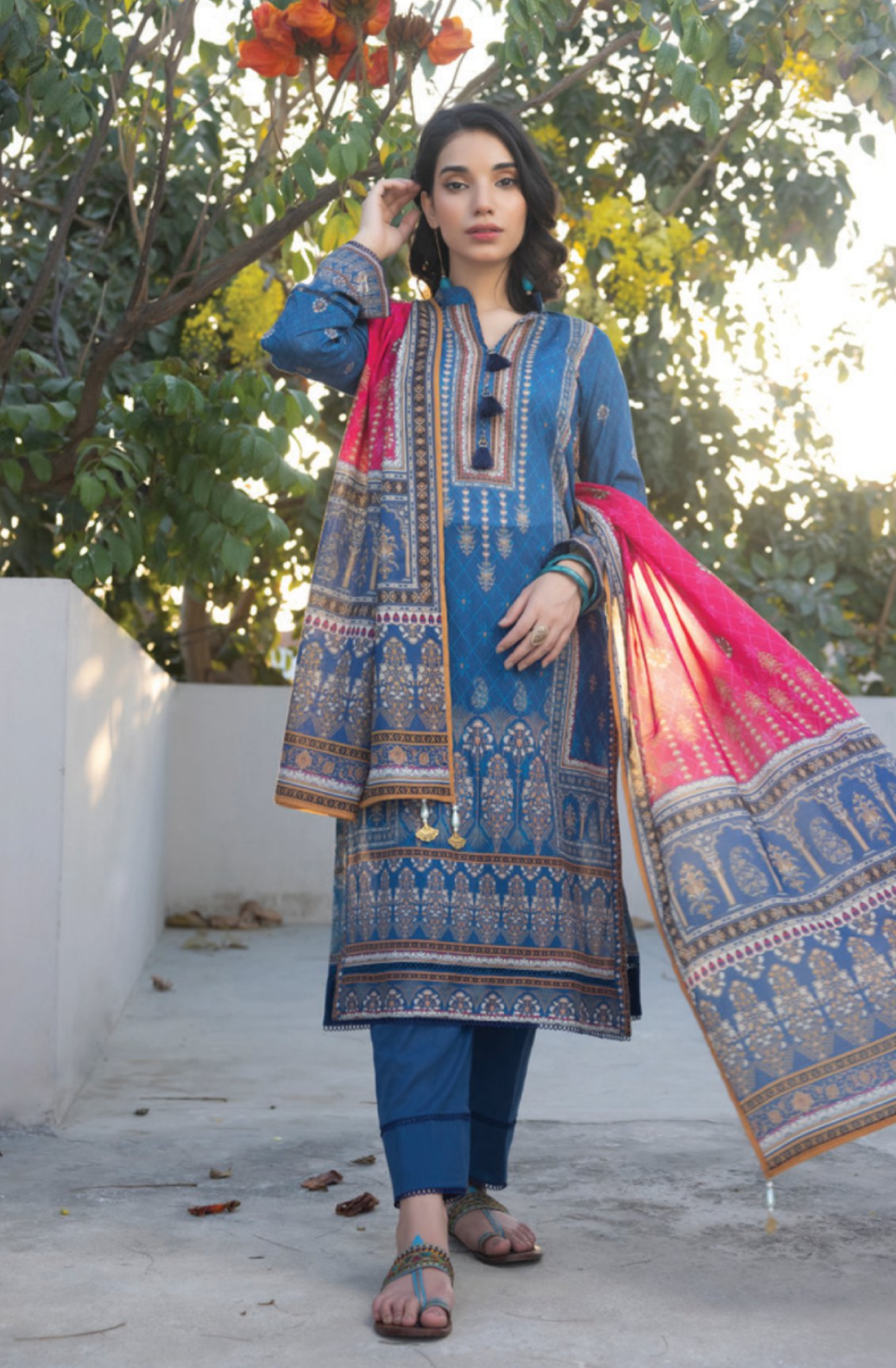 ORC6-10 Unstitched 3piece Suit Orchid Printed Lawn Volume 6 by Regalia ...