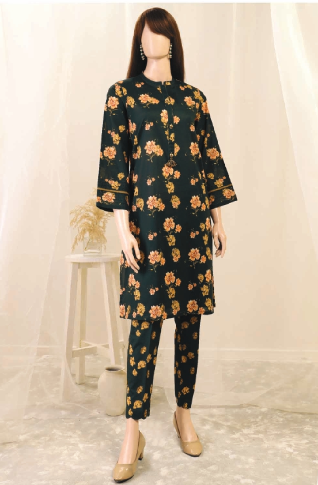 U07-23041-04B Unstitch 2 piece Suit by Saya – House Of Lawn